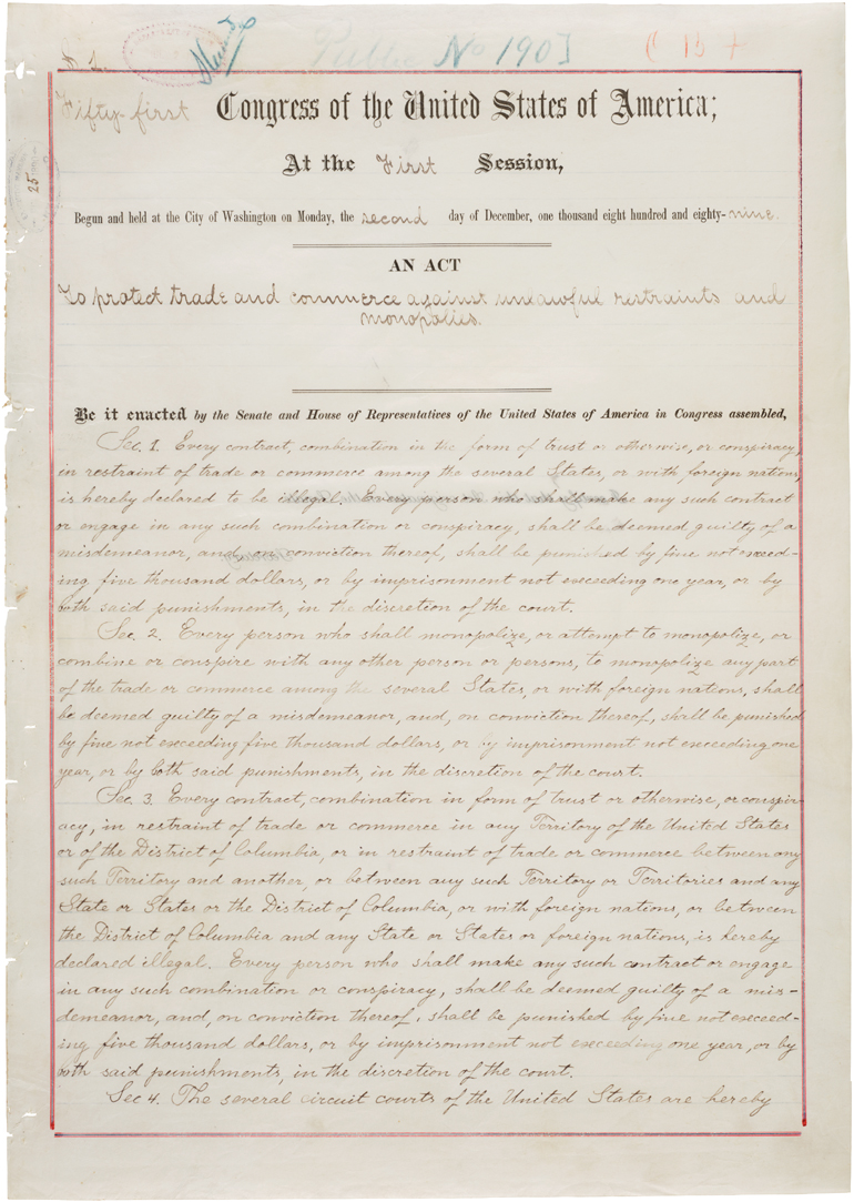 The Dawn of Antitrust and the Egalitarian Roots of the Sherman Act ...